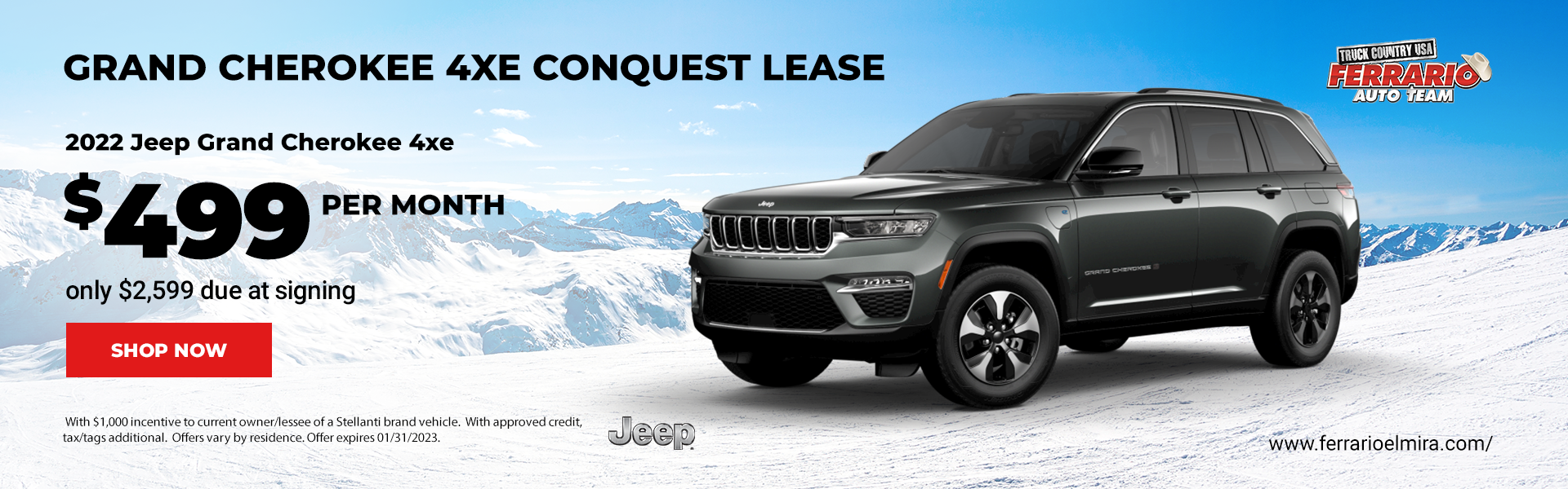 Grand Cherokee 4XE Conquest Lease